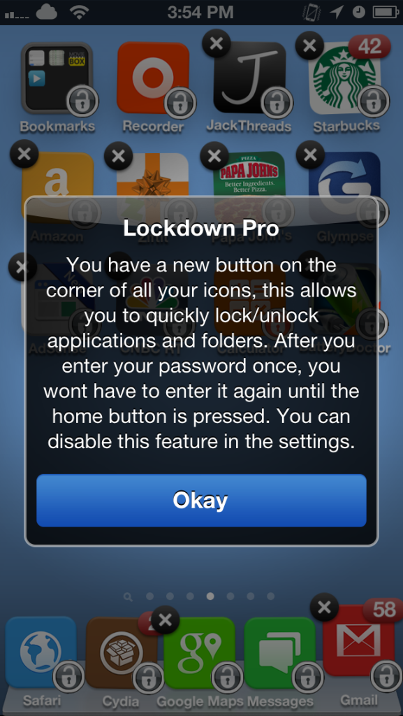 Lockdown Pro Password Protects Apps and Folders [Jailbreak Tweak ...