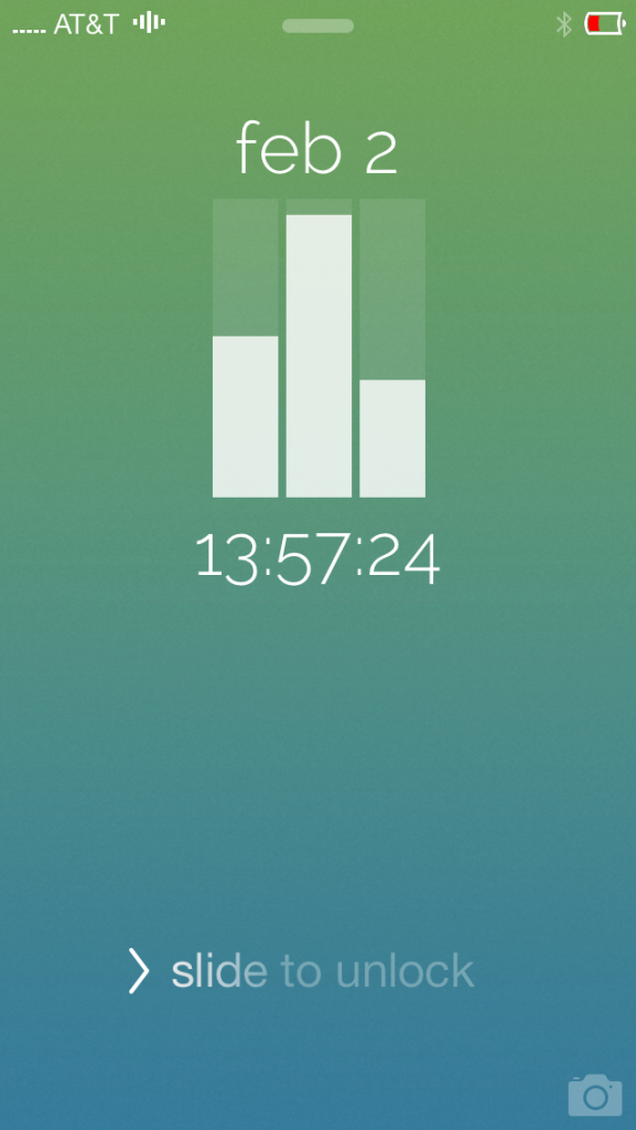 How to theme iOS 7 Lock screen with cool Rising Time Bars - iPhone ...