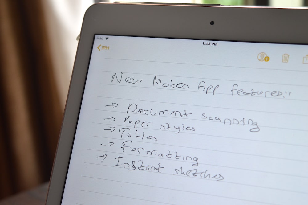 How To Change Background Paper Style In Notes App On IPad In IOS 11