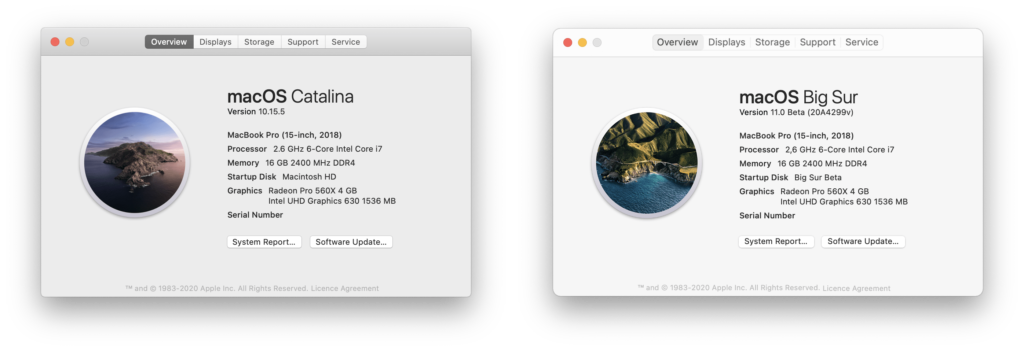 macOS Big Sur vs. macOS Catalina: Side-by-Side UI Design Comparison ...