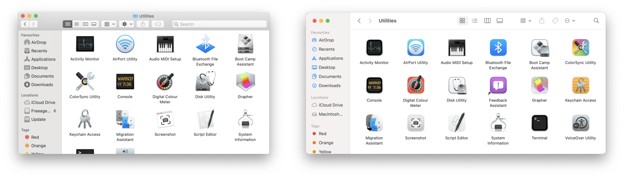 macOS Big Sur vs. macOS Catalina: Side-by-Side UI Design Comparison ...