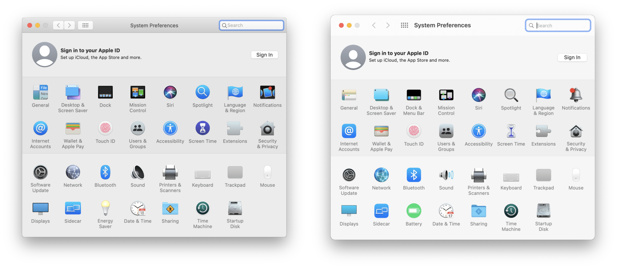 macOS Big Sur vs. macOS Catalina: Side-by-Side UI Design Comparison - iPhone Hacks | #1 iPhone ...
