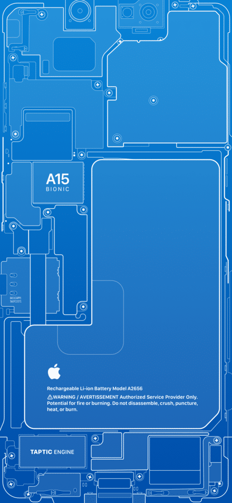 Download These Cool iPhone 13 Pro Schematics Wallpapers - iPhone Hacks ...