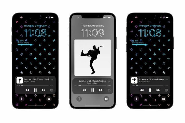 How To Enable Full Screen Music Player on the iPhone Lock Screen in iOS ...